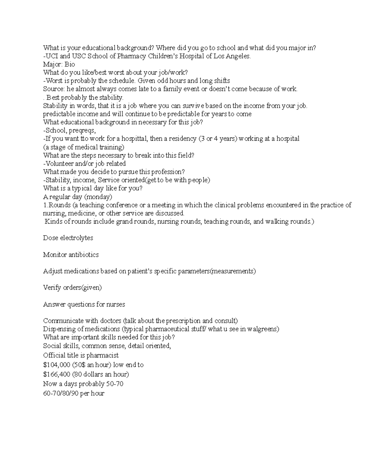 Interview Presentationn - What is your educational background? Where ...