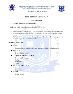 Compose G10 - G10 lesson plan - Martin P. Posadas Avenue, San Carlos ...