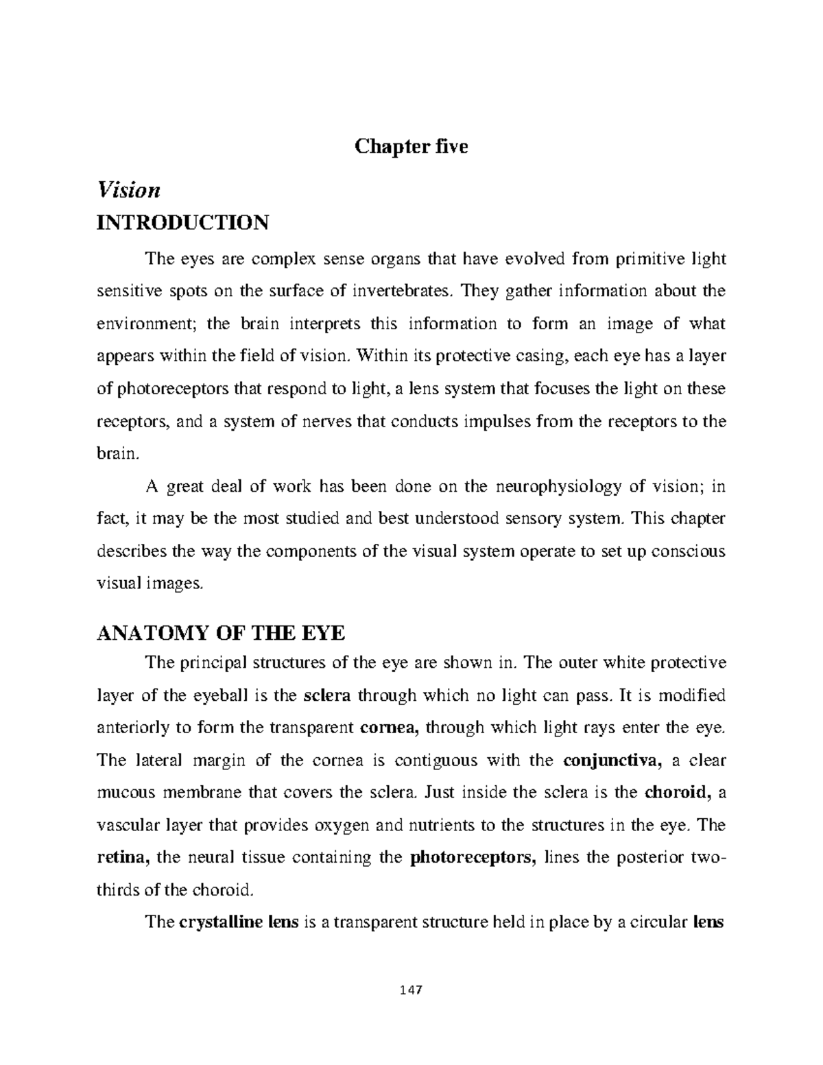 NEU physio-Vision - Normal function of vision - Chapter five Vision ...