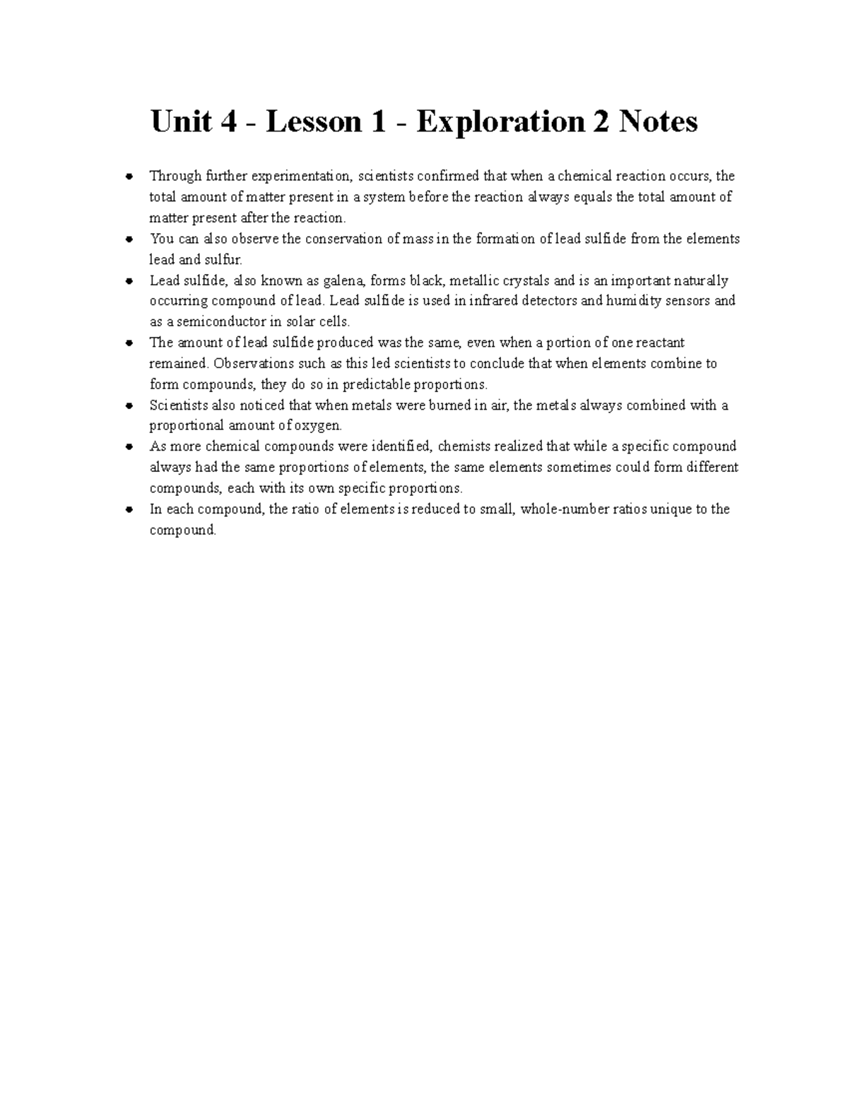 Unit 4 Lesson 1 Exploration 2 Notes Unit 4 Lesson 1 Exploration 2 Notes Through