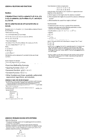 Mathematics IN THE Modern World- Notes - MATHEMATICS IN THE MODERN ...