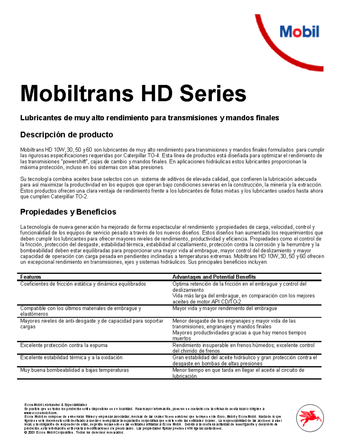 Mobiltrans HD 10, 30, 50 y 60 - ExxonMobil Lubricantes & Especialidades ...