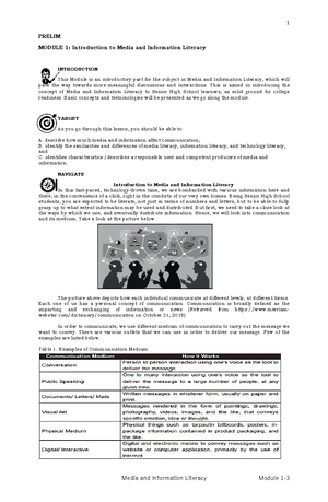 MIL Q2 Module 12 - LESSON 3 - Media and Information Literacy Quarter 2 ...