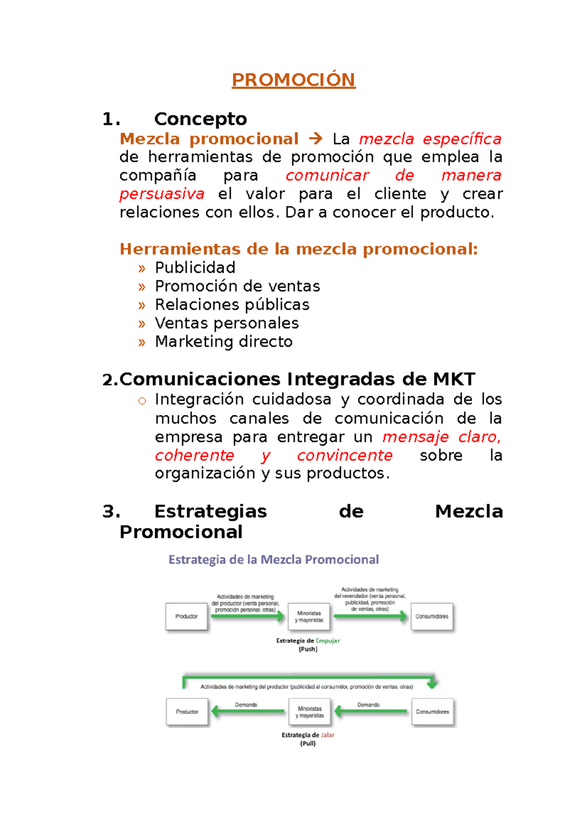 Promoción - 4P Mezcla de Marketing - PROMOCIÓN 1. Concepto Mezcla ...