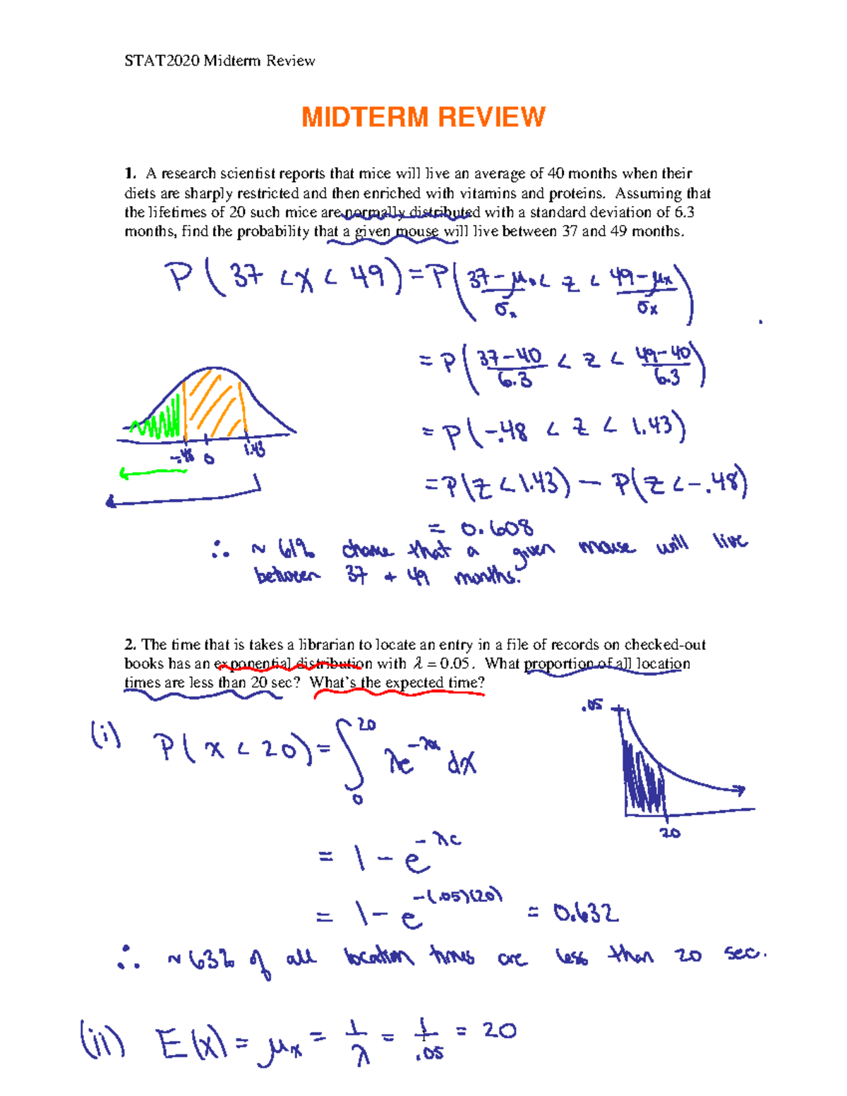 Midterm review (online complete). MIDTERM REVIEW!!!!!!!! - MIDTERM ...