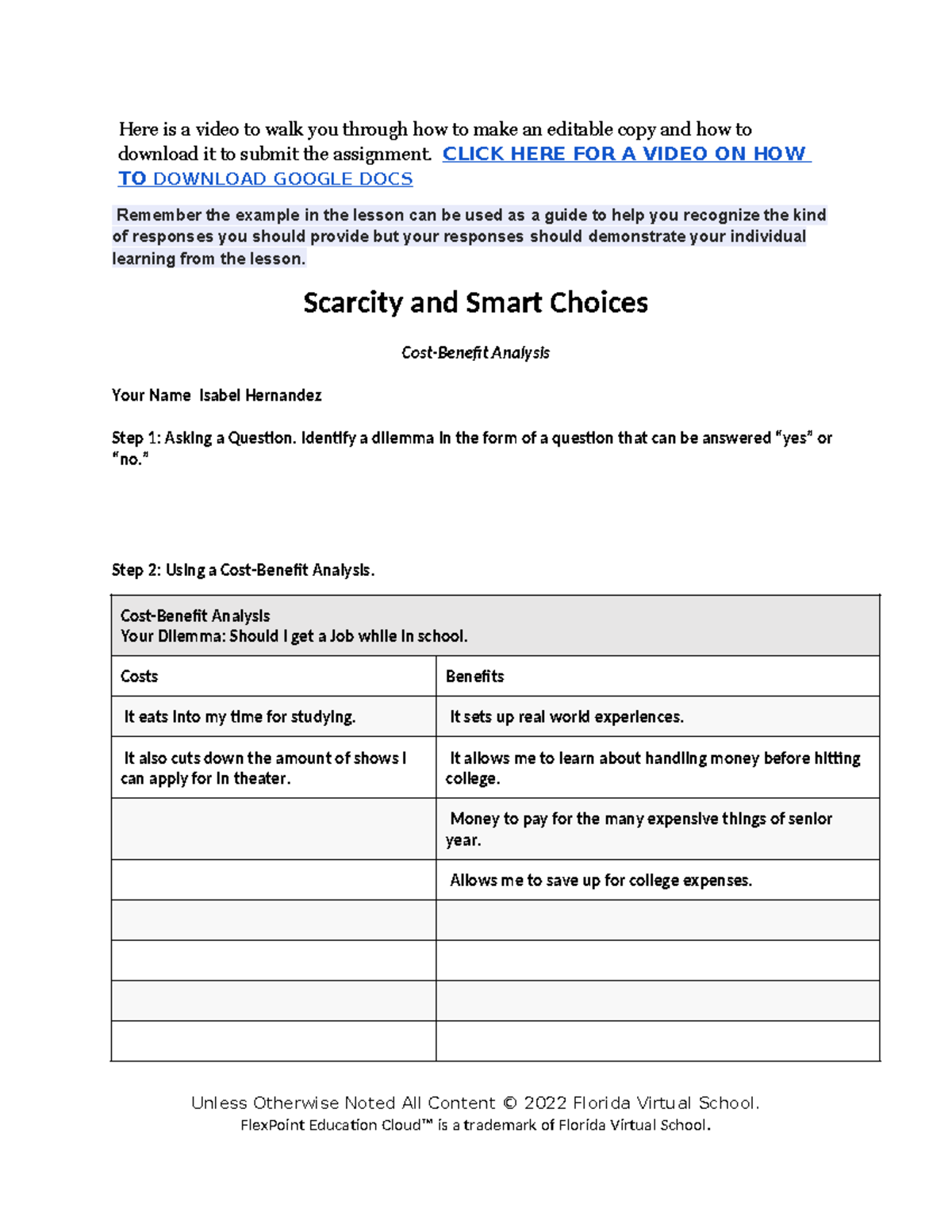 Econ 1 - Here is a video to walk you through how to make an editable ...