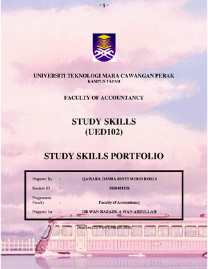 UED102 ( Individual) - E-Portfolio - FACULTY OF BUSINESS AND MANAGEMENT UNIVERSITI TEKNOLOGI ...