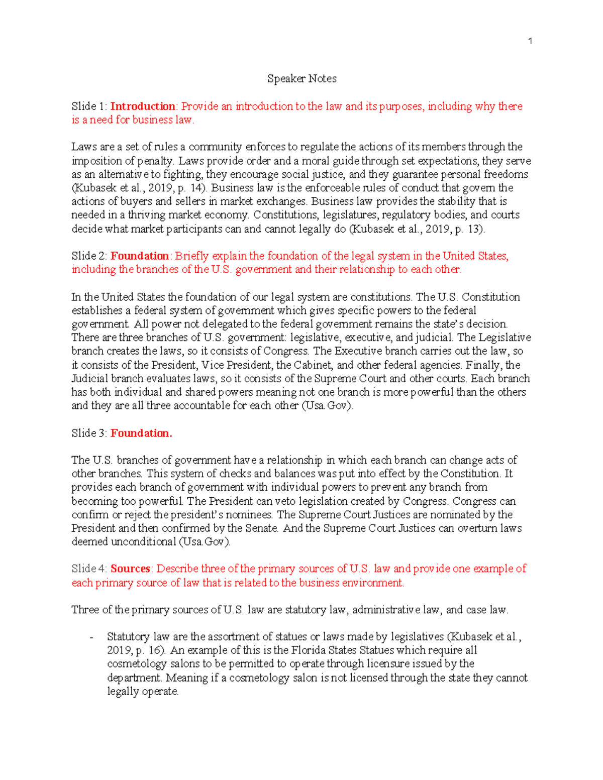 PPT Speaker Notes - Project One - 1 Speaker Notes Slide 1: Introduction ...