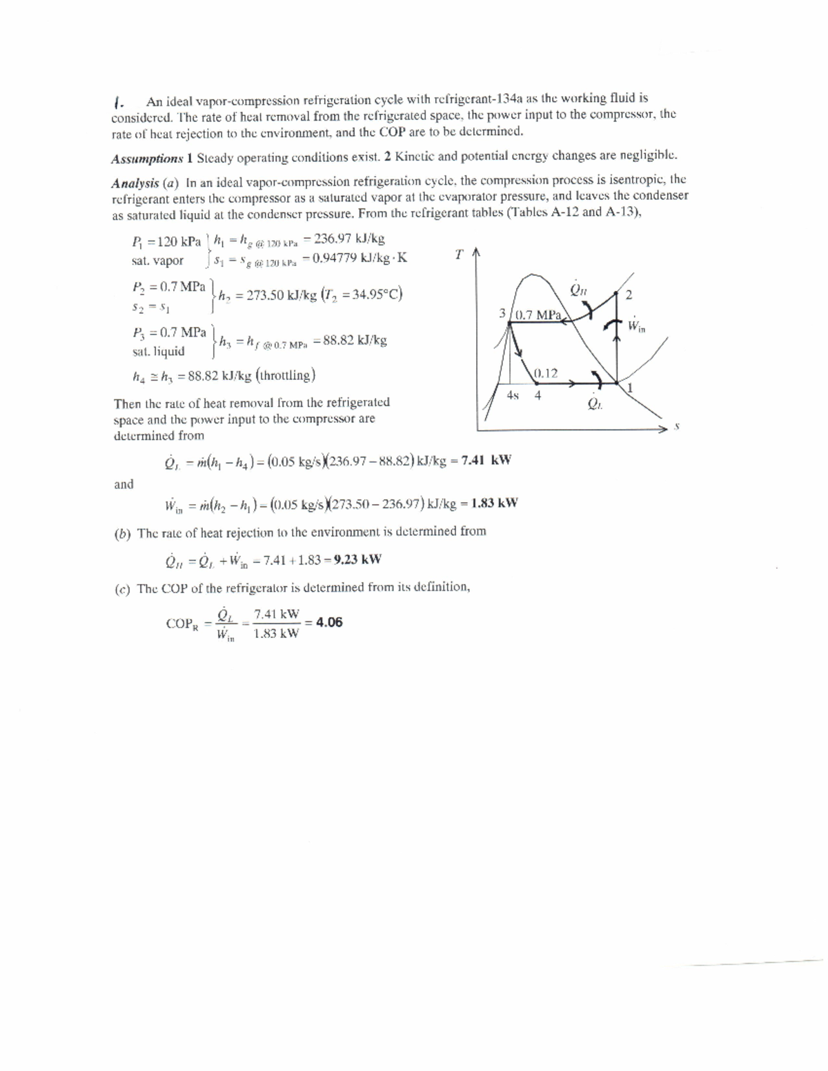 Solution 6 - Thermodynamic assignment - Mechanical and Materials Engineering 3334A/B - Studocu