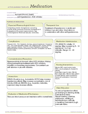 Medication - Heparin - ACTIVE LEARNING TEMPLATES THERAPEUTIC PROCEDURE ...