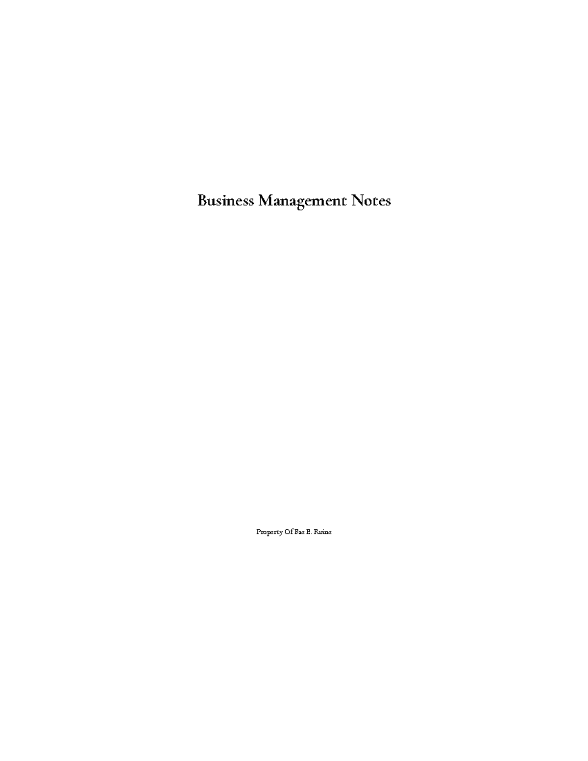 Business management notes 64424 cbbb789d - Business Management Notes ...