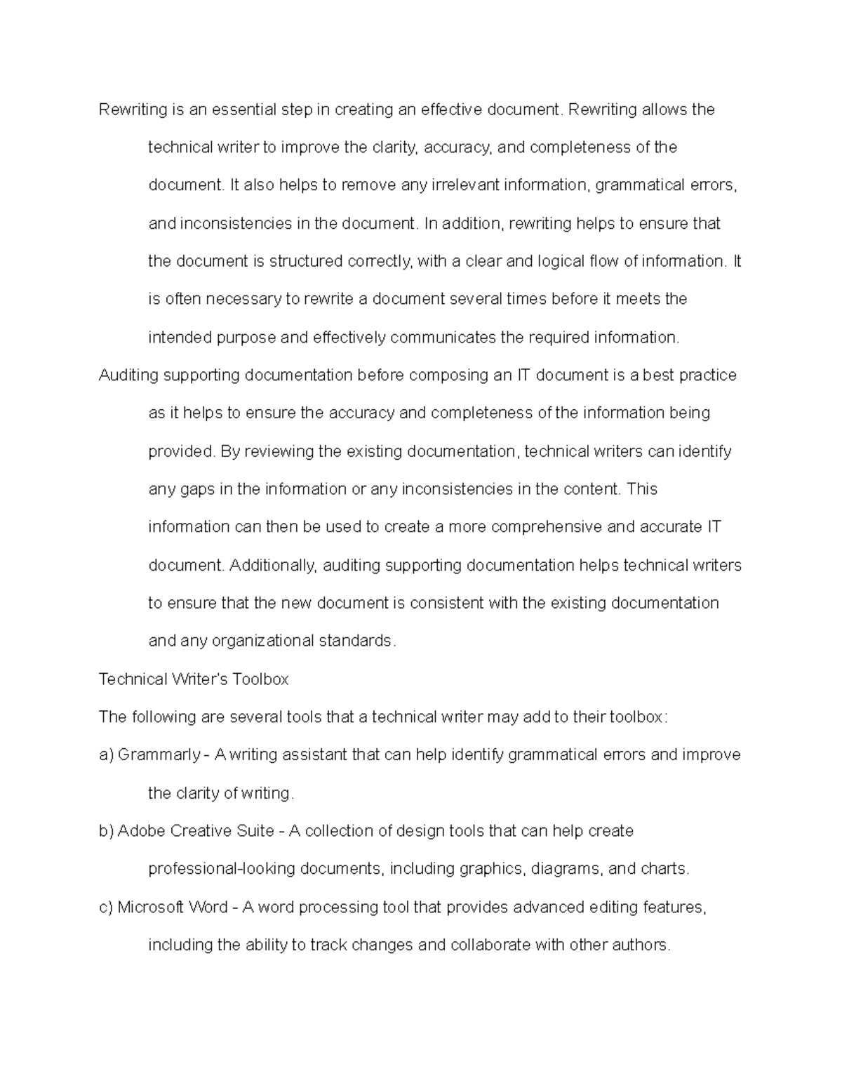 Week 5 DQ Rewriting and Tool Kit - Rewriting is an essential step in ...