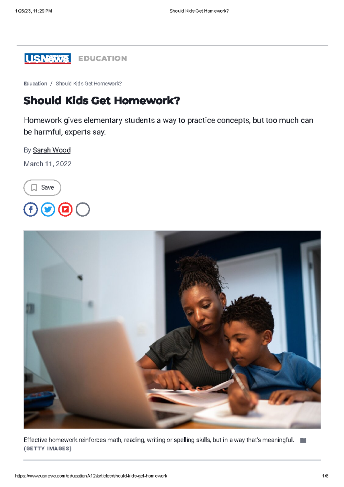 Should Kids Get Homework - Education / Should Kids Get Homework ...