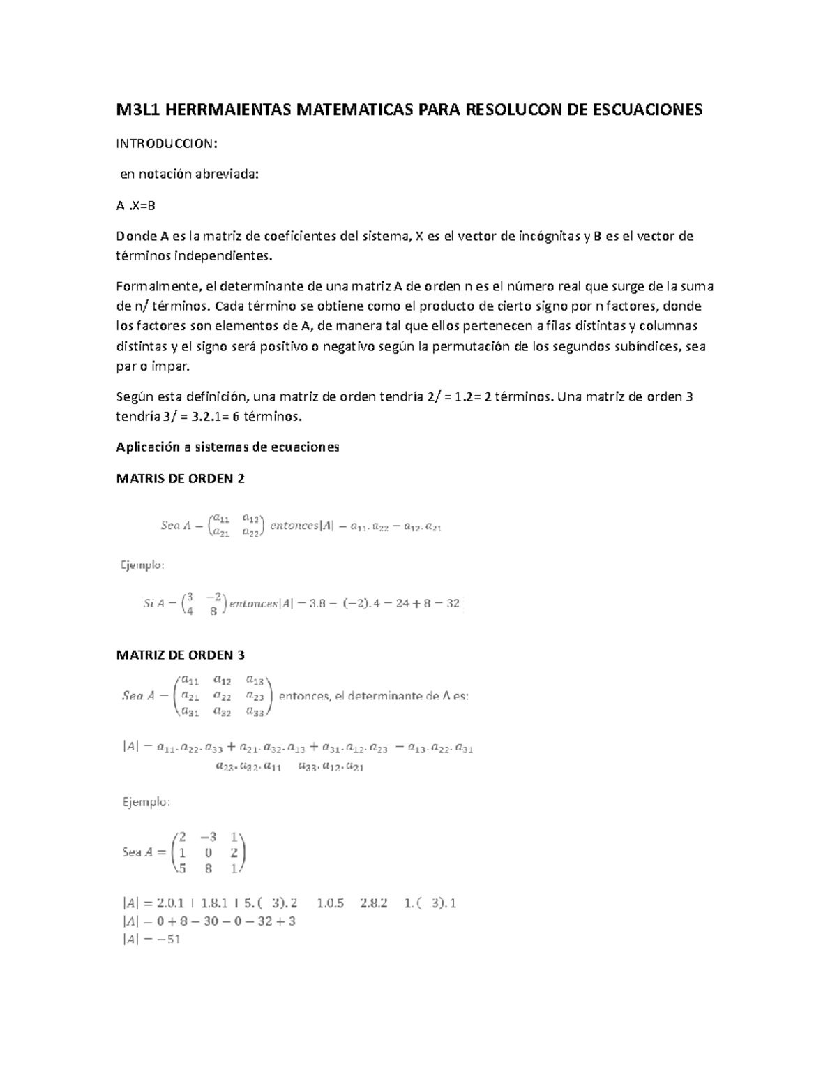 matemstica m1 y m2 - M3L1 HERRMAIENTAS MATEMATICAS PARA RESOLUCON DE ...
