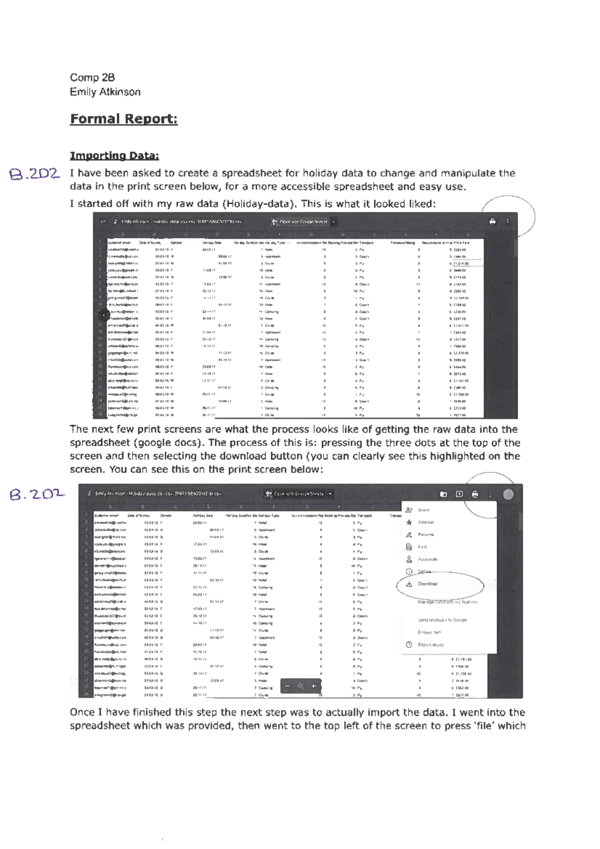 Emily Atkinson Component 2 LA B - CET229 - Studocu