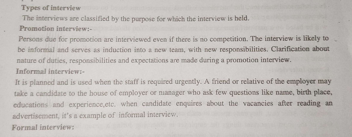 Steps in Interview process - Human Resources Management - Studocu