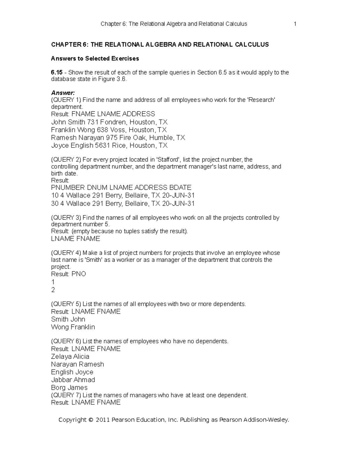 Elmasri-6e ISM-06 - Document for DBMS - CHAPTER 6: THE RELATIONAL ...
