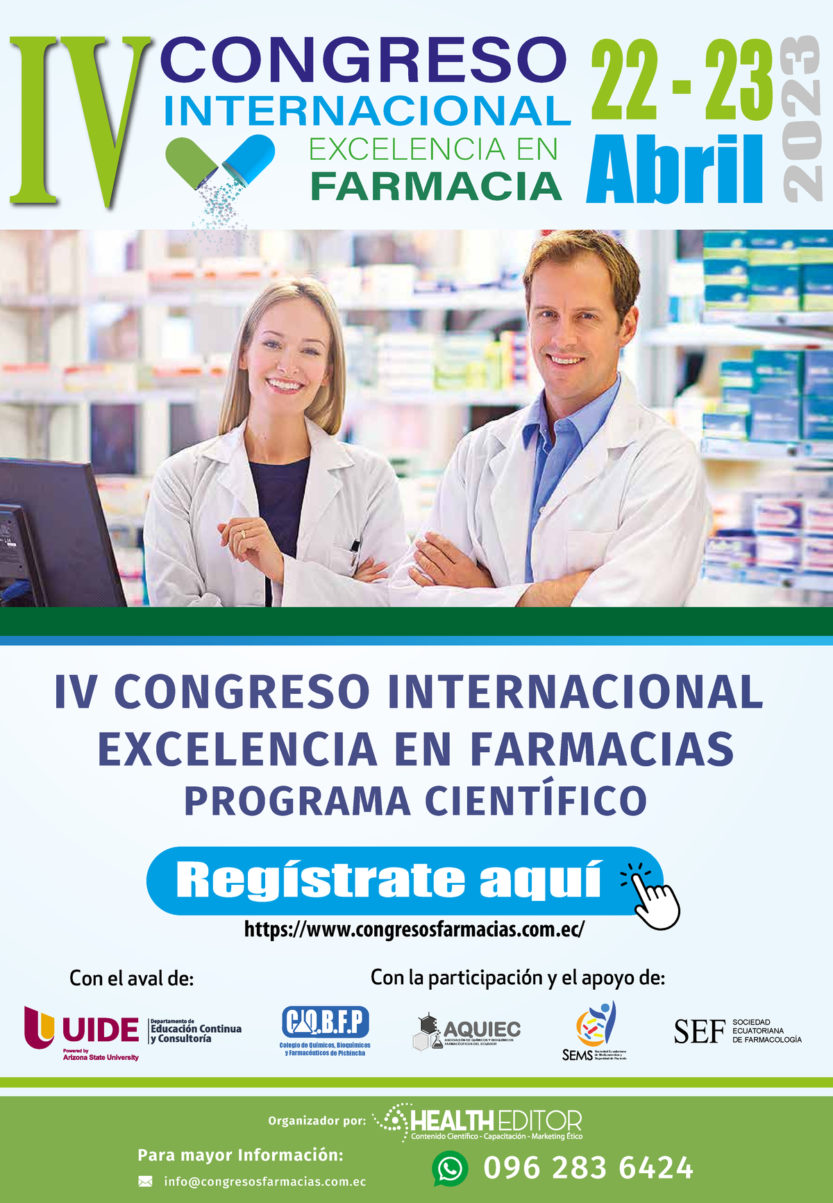 Congreso Farmacias 2023 - IV CONGRESO INTERNACIONAL EXCELENCIA EN FARMACIAS PROGRAMA CIENTÍFICO ...