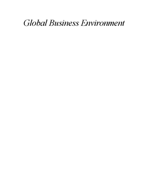 GBE - Global Business Environment Assignment By D.M.M.G.S SENANAYKE ...