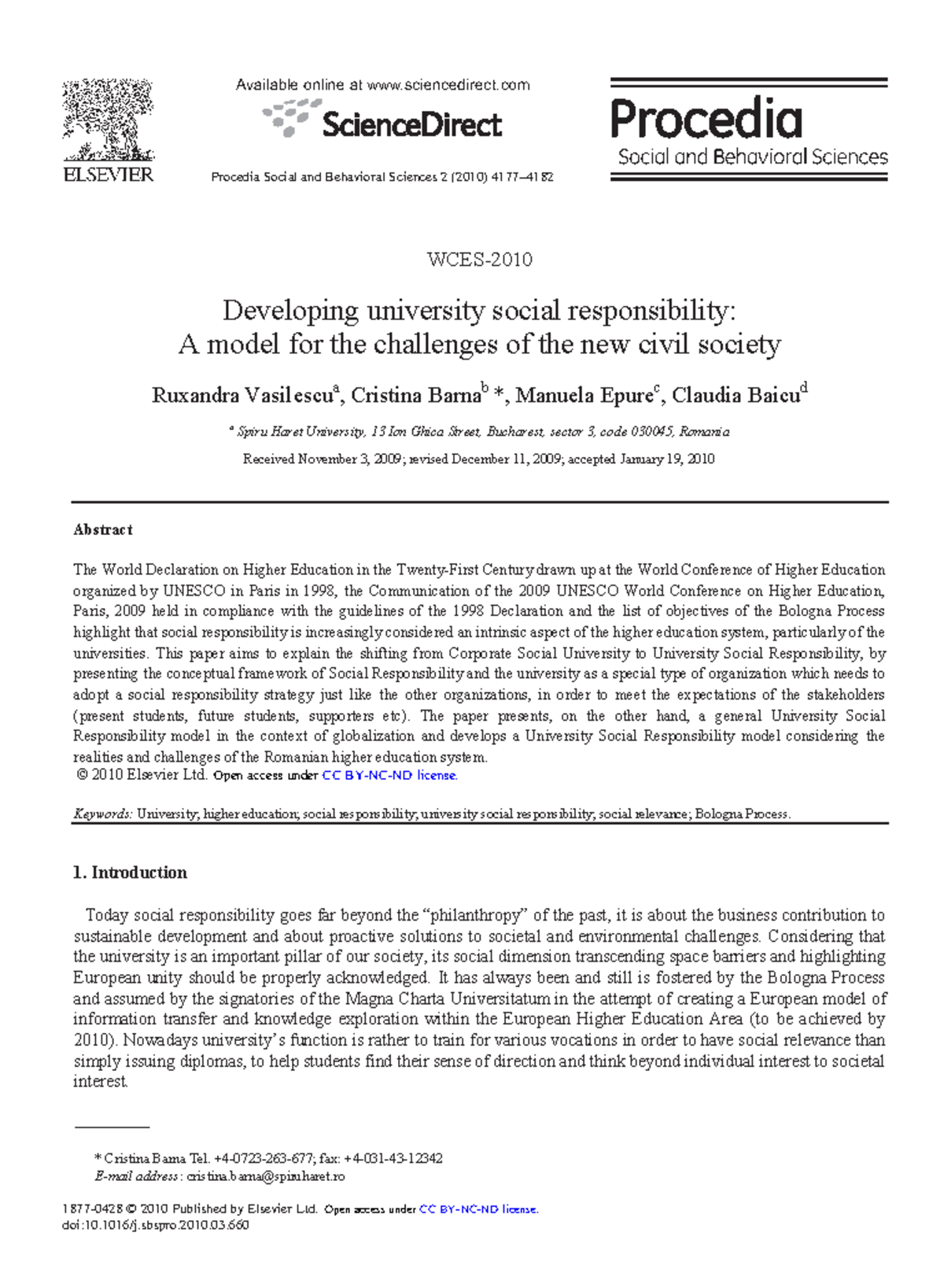 1-s2 - 1877-0428 © 2010 Published by Elsevier Ltd. doi:10.1016/j.sbspro ...
