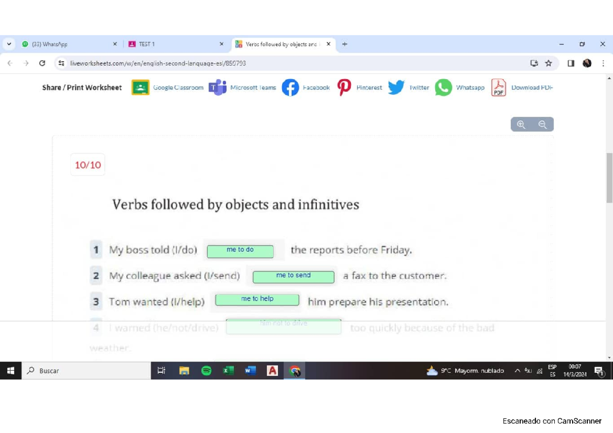 Test1-Castillo - .jdjfkf - Ingles I - Studocu