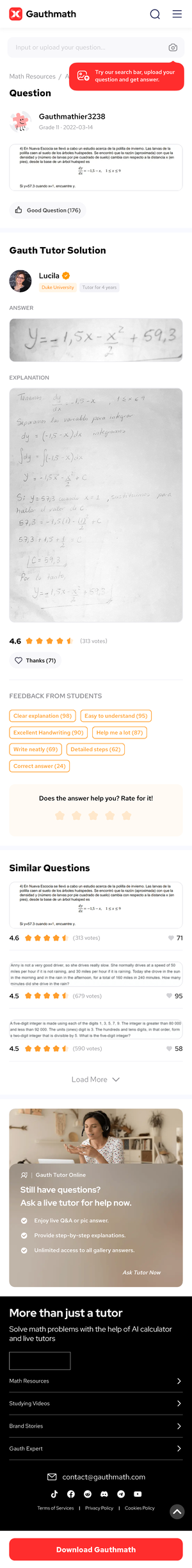 Modulo-MATE-2 - taller de calculo integral , muy completo - CONDUCTA DE ENTRADA TALLER. PARTE A ...