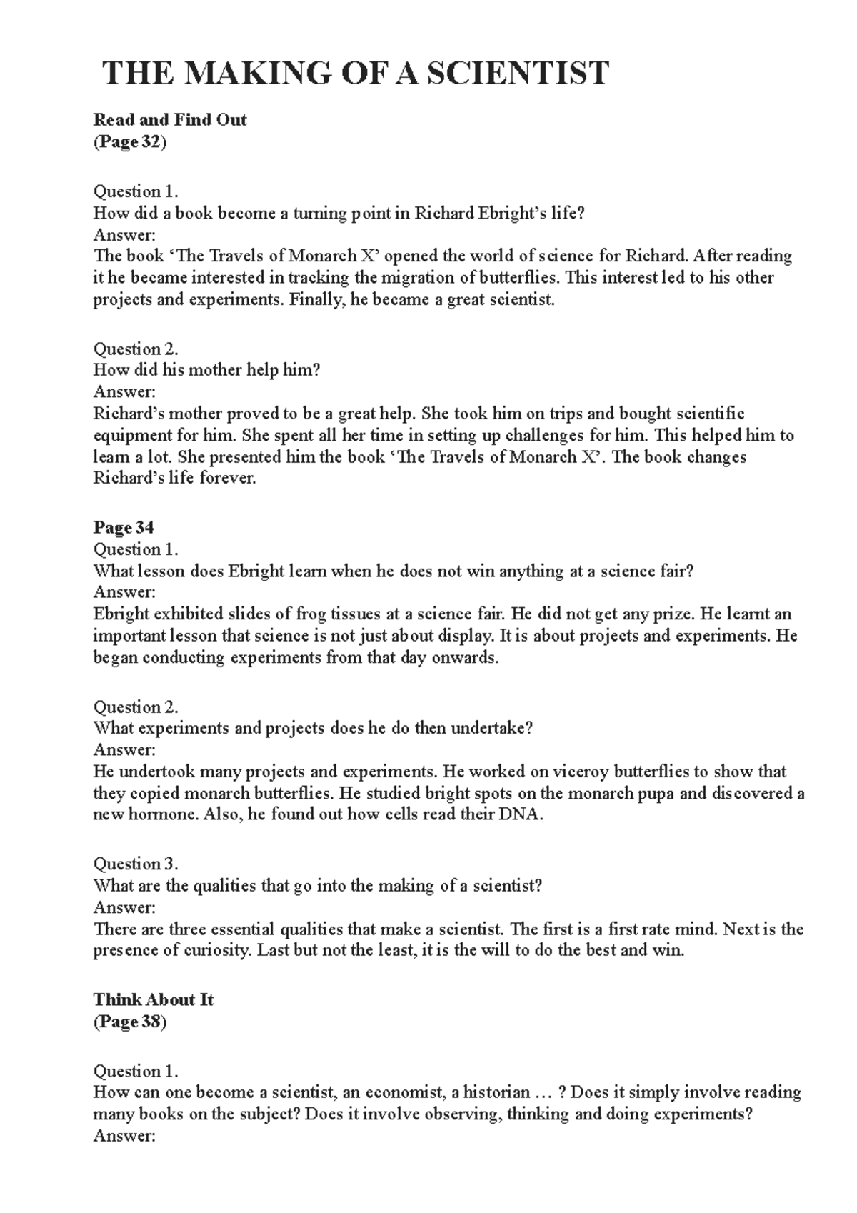 THE Making OF A Scientist - THE MAKING OF A SCIENTIST Read and Find Out ...