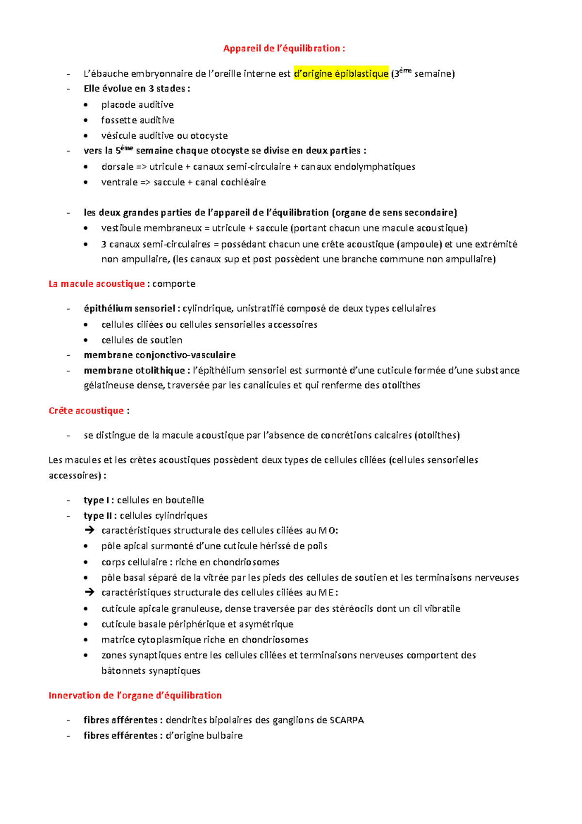 Appareil de l'équilibration - Appareil de l’équilibration : L’ébauche ...