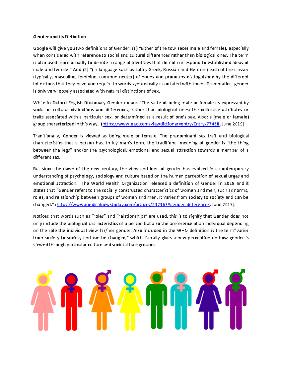 W1- Module 001 Introduction to Society and Gender - Gender and its ...