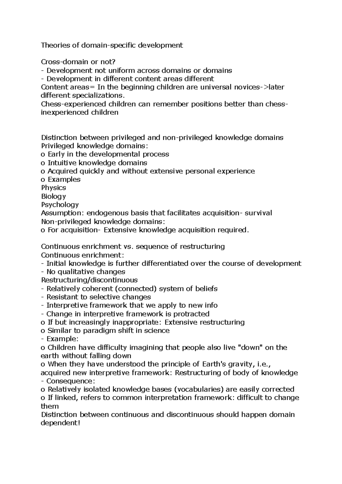 Theories of domain - Introduction To Cognitive Psychology - Theories of ...