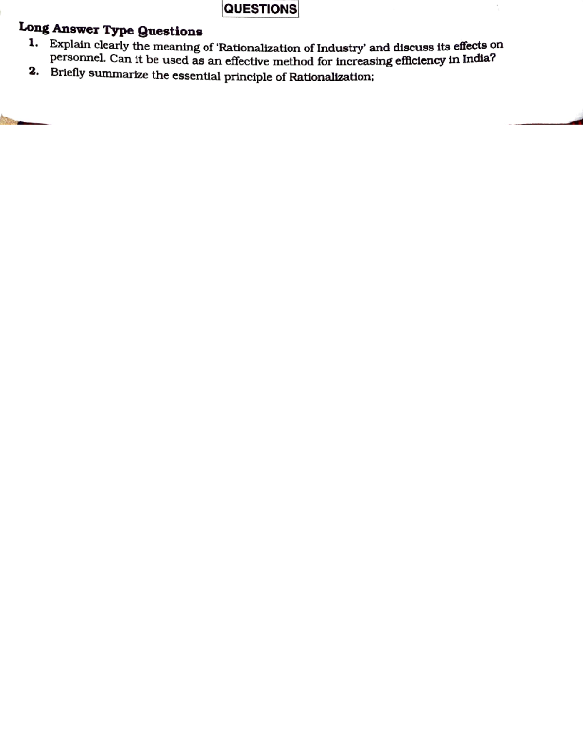 Rationalisation questions - Bachelor of Commerce - Studocu