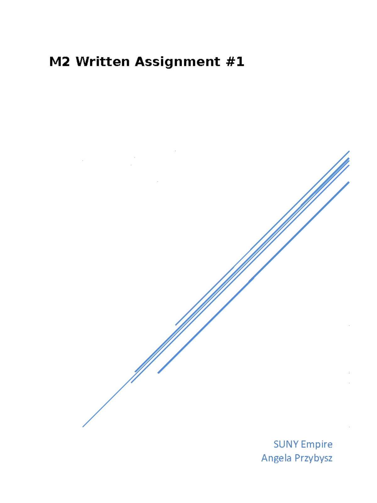 Fall 2019 M2 Written Assignment - M2 Written Assignment SUNY Empire ...