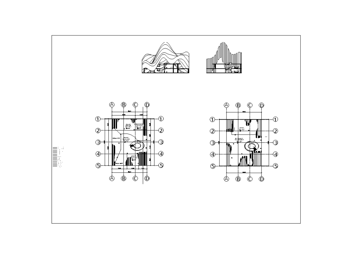 Cortes, Plantas, Elevación-Layout 1 - DESNIVELES ESCALERA Y MOBILIARIO ...