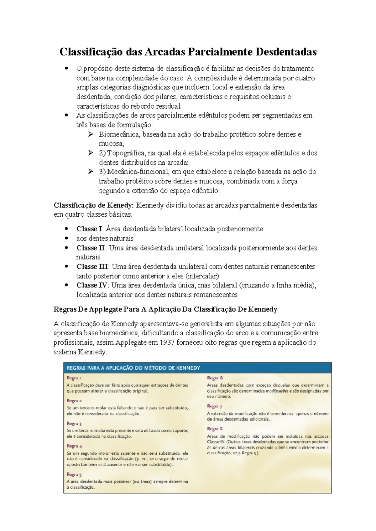 Classificação das Arcadas Parcialmente - Classificação das Arcadas ...