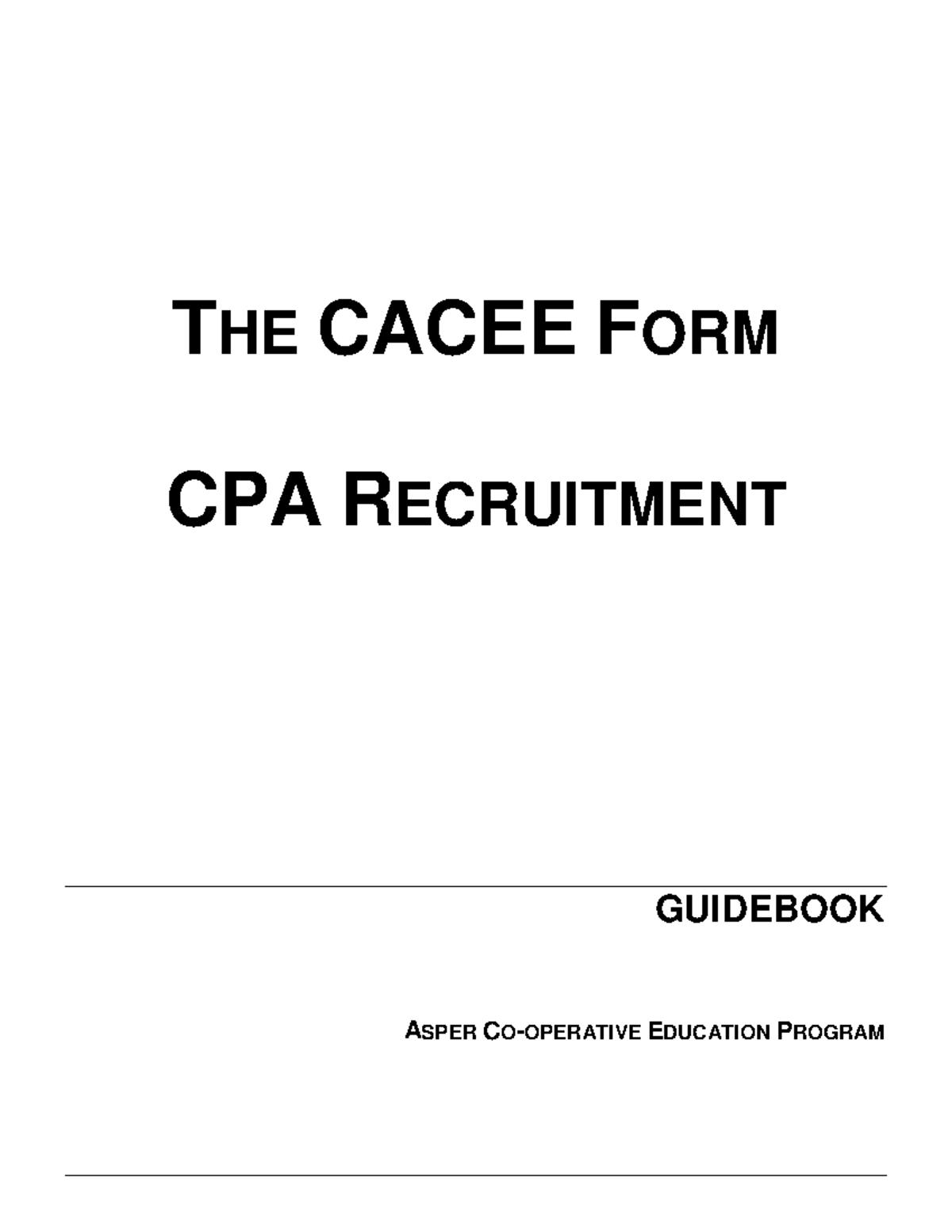 Cacee Form Guidebook - University of the college is now in this city of ...