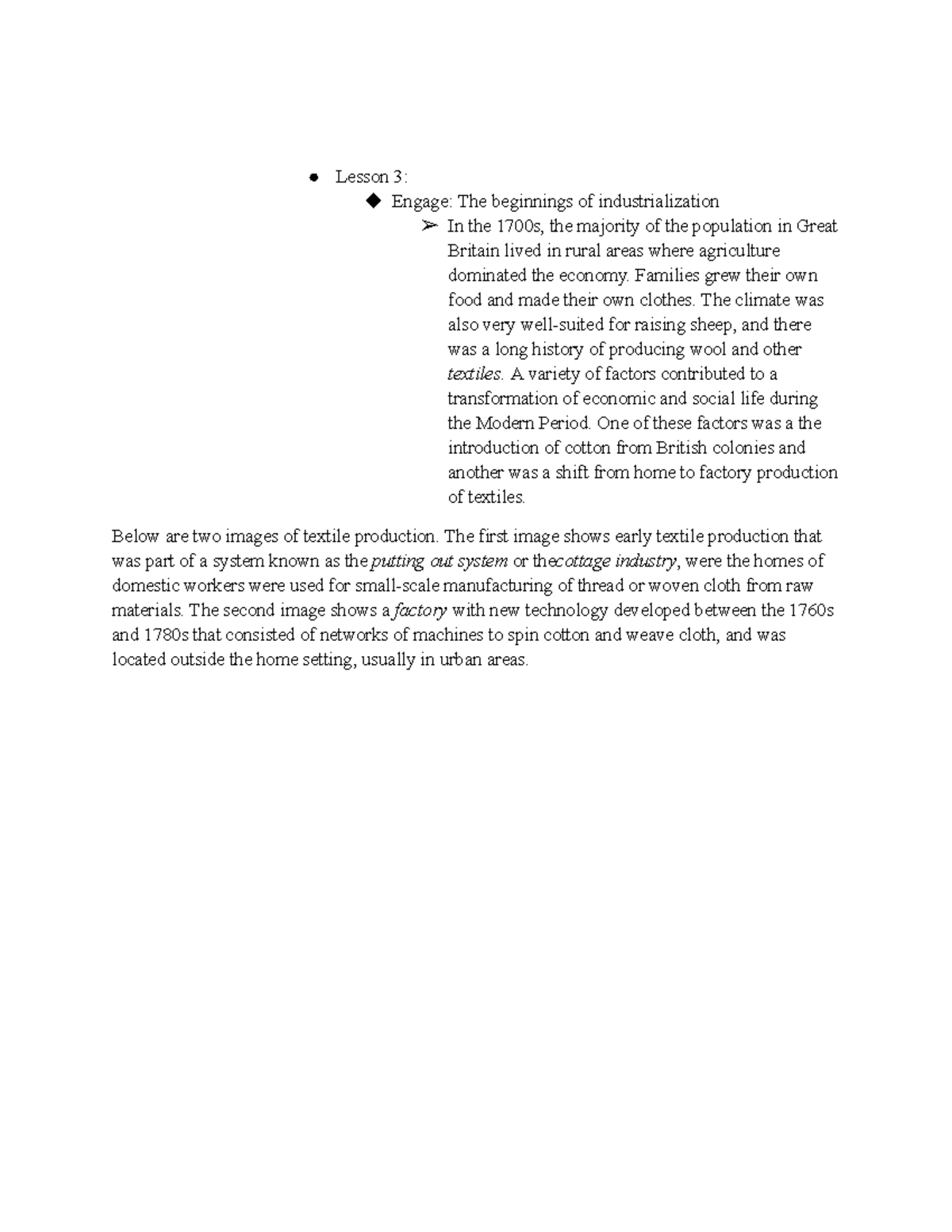 Ap World History (Unit 5 lessons 3-4) - Lesson 3: Engage: The ...