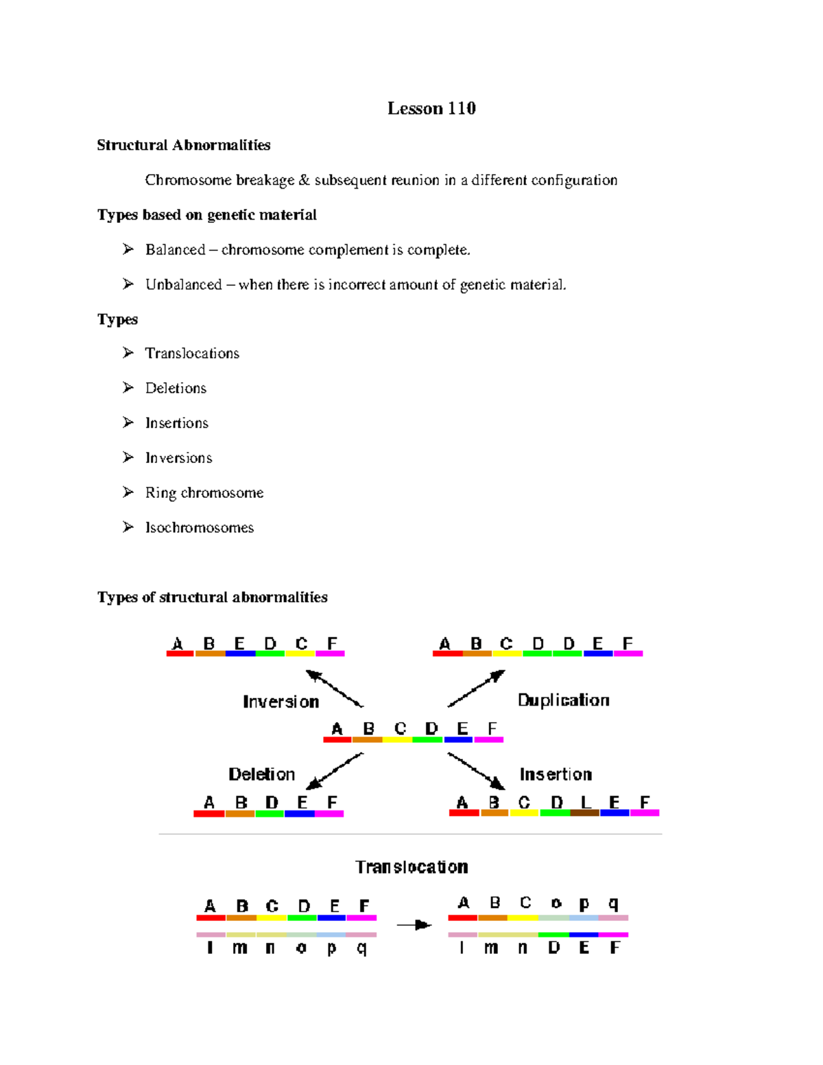 Handouts BIO301Essentialsof Geneticslec 109to167 - Lesson 110 ...