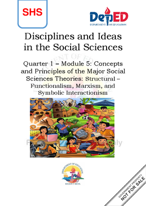 Humss-DISS Module 7 Q1 Week7 - SHS Discipline and Ideas in the Social ...