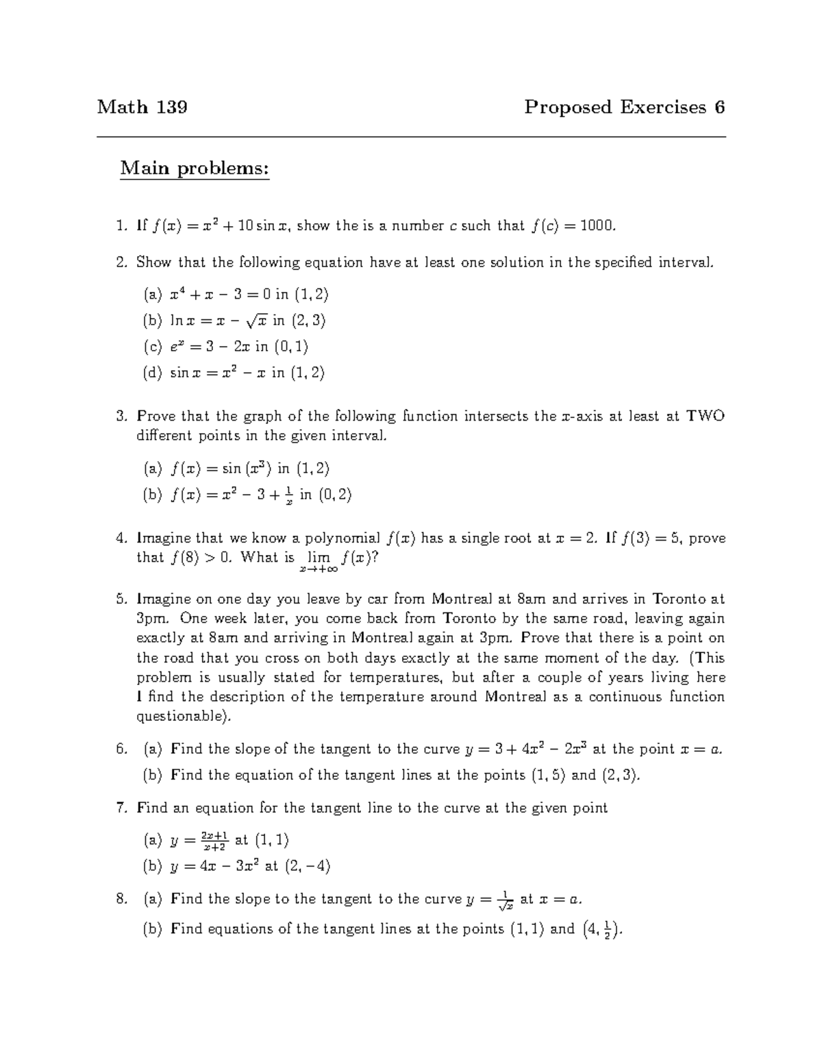 MATH139 Fall 2021 Proposed Exercises 6 - Copy - Math 139 Proposed ...