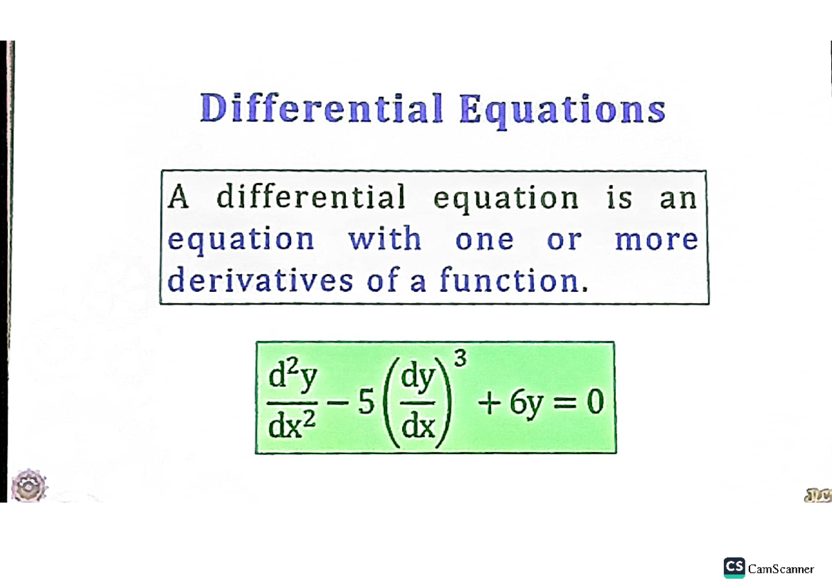 D.E - Final exams - BS Civil Engineering - Studocu