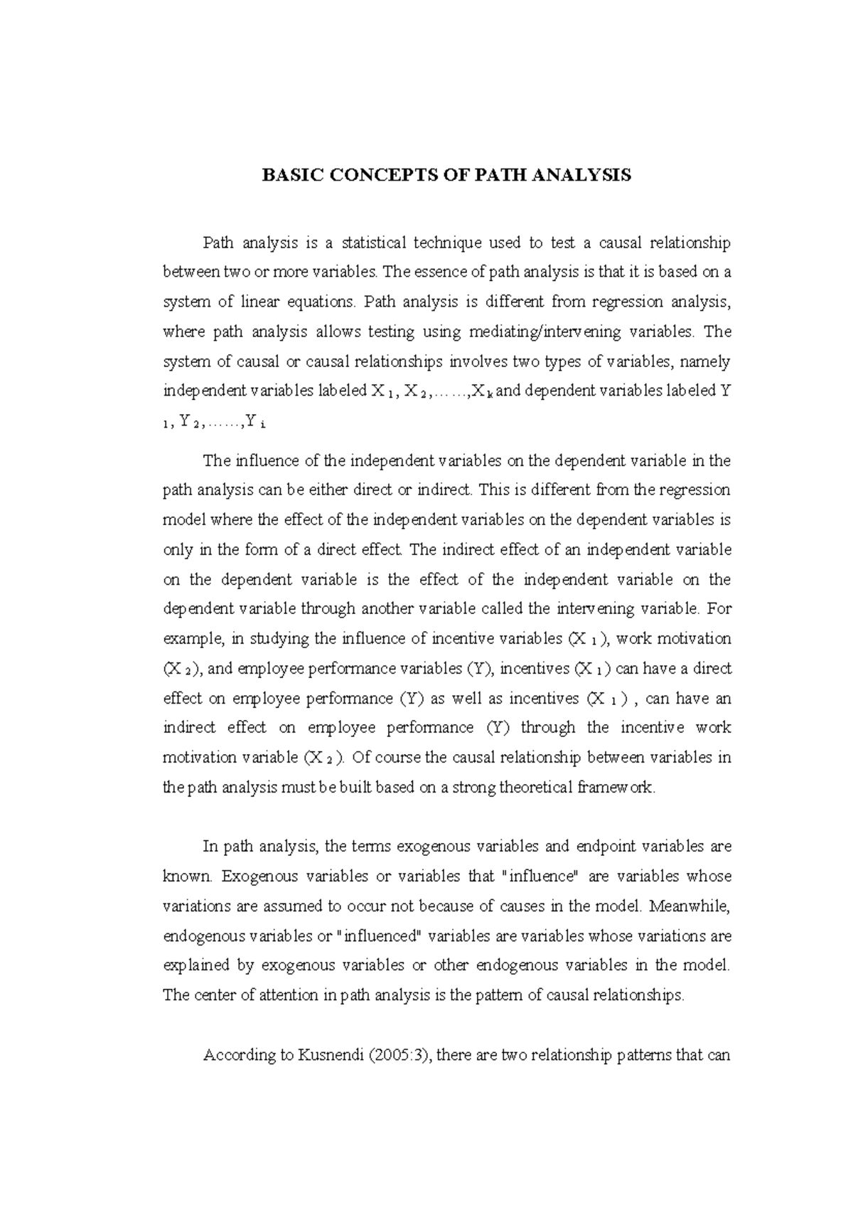 Basic Concepts of Path Analysis - BASIC CONCEPTS OF PATH ANALYSIS Path ...