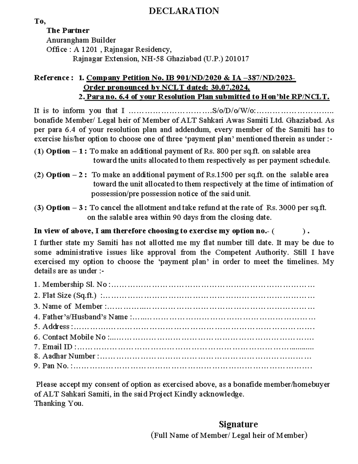DOC-20240827-WA0151 - nasnckzsckkcnksc - DECLARATION To, The Partner ...