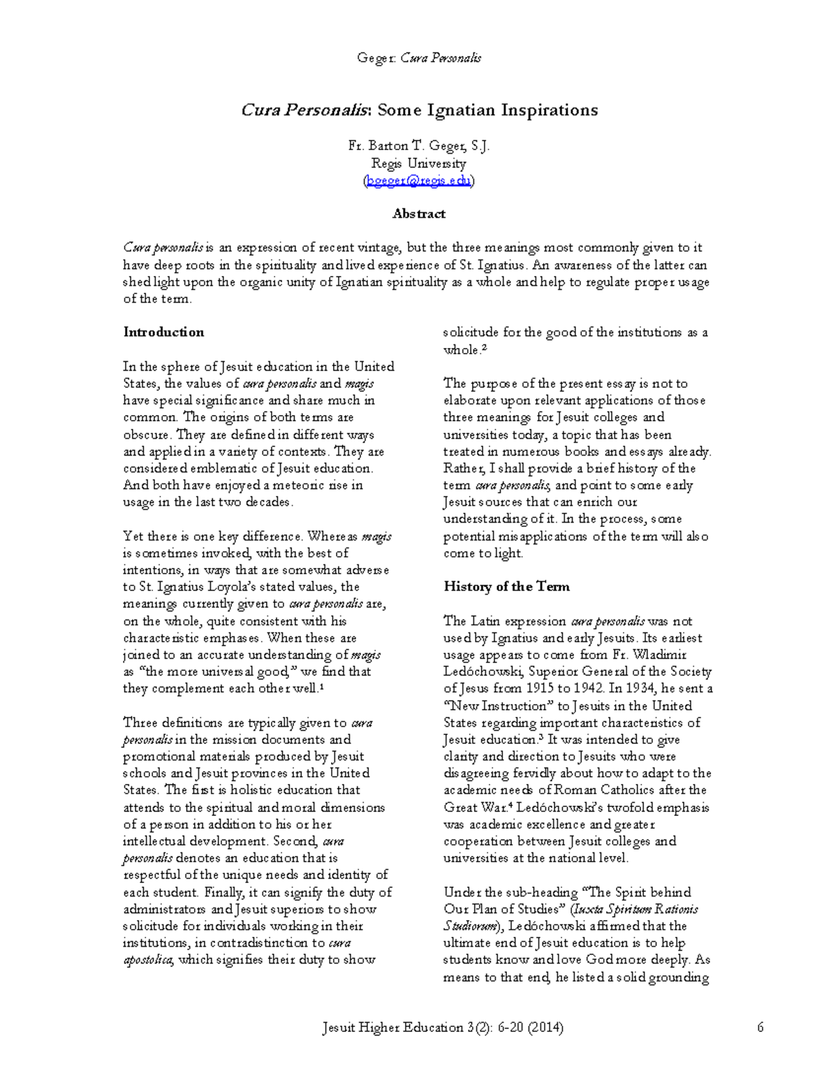Geger Cura Personalis Ignatian Inspirations 2 - Cura Personalis: Some ...