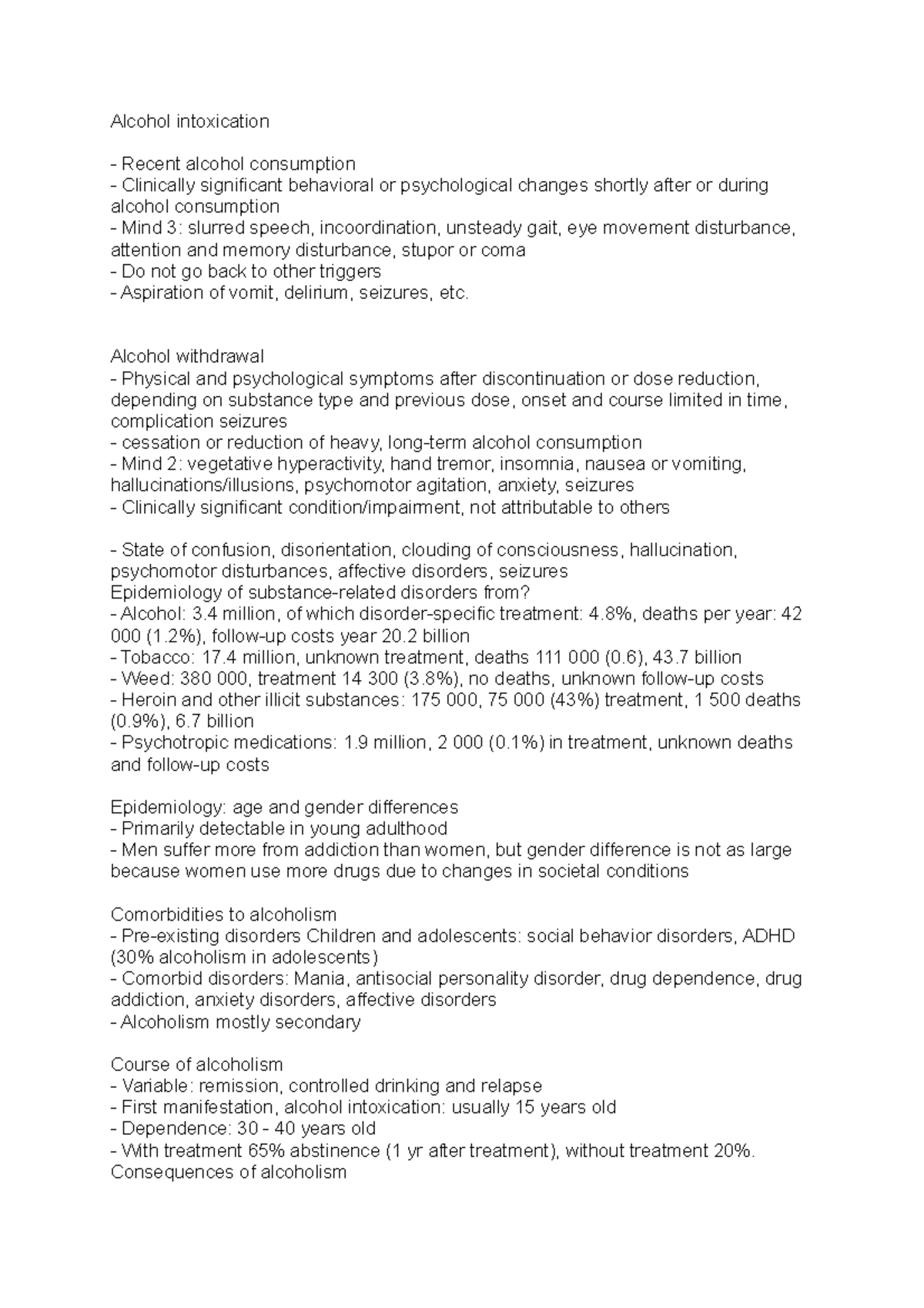 Alcohol intoxication - Cognitive Psychology - Alcohol intoxication ...