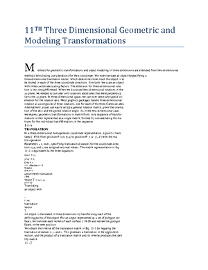 14th Illuminition Model AND Surface Rendering - 14 th ILLUMINITION MODEL AND SURFACE RENDERING ...