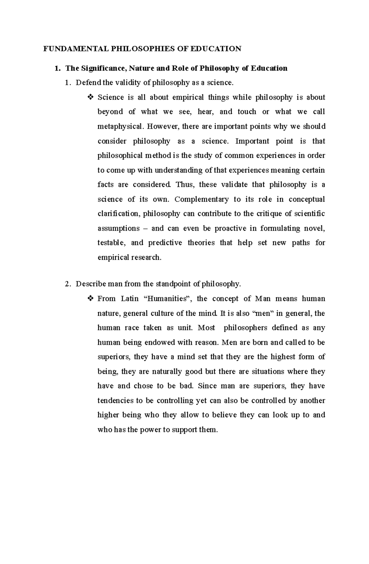 BOOK- Review - FUNDAMENTAL PHILOSOPHIES OF EDUCATION The Significance ...