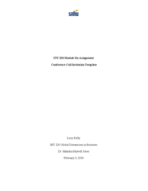 INT 220 Final Project - INT 220 Business Brief Template Lucy Kelly INT ...