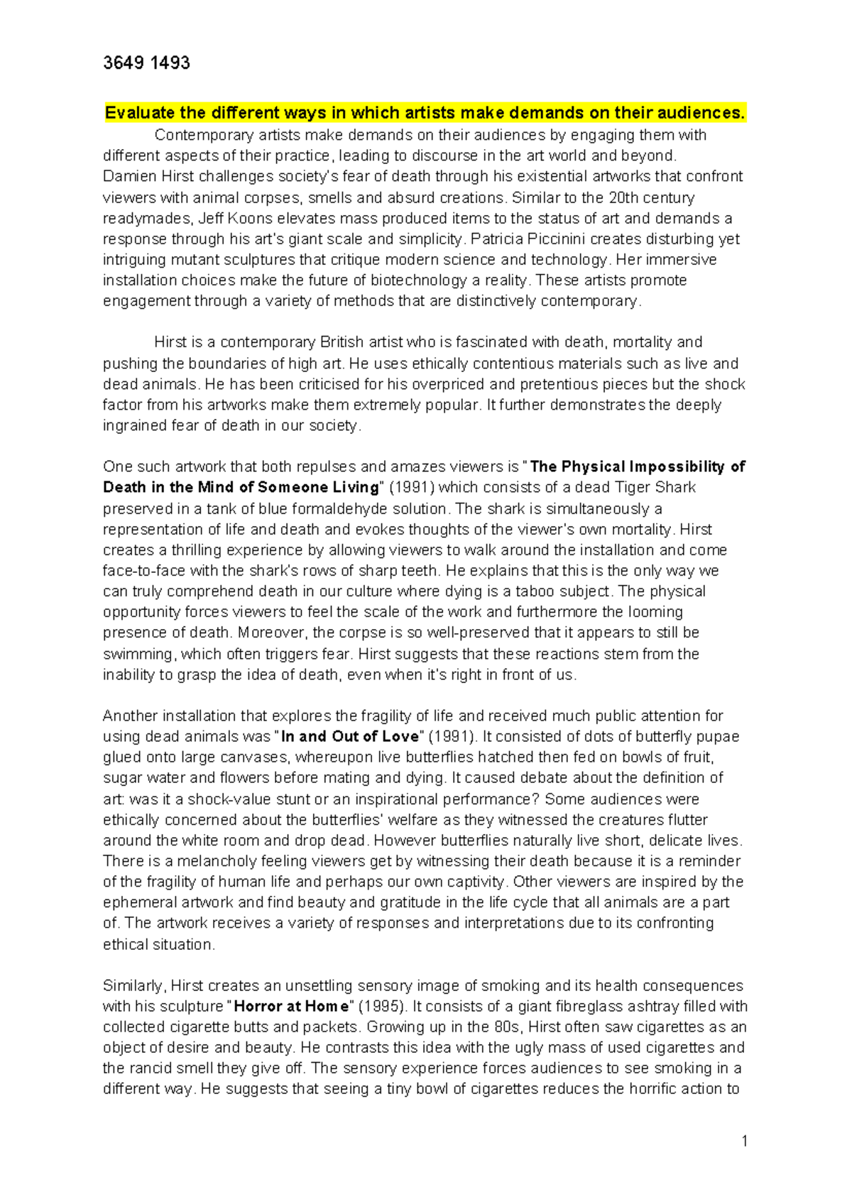 Essay Pushing the Boundaries (conceptual) T2, 2023 - Evaluate the ...