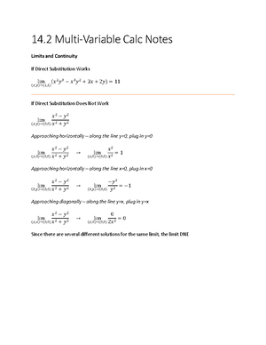 Multivariable Calc Chapter 16 Notes - Vector Fields If F is a vector ...