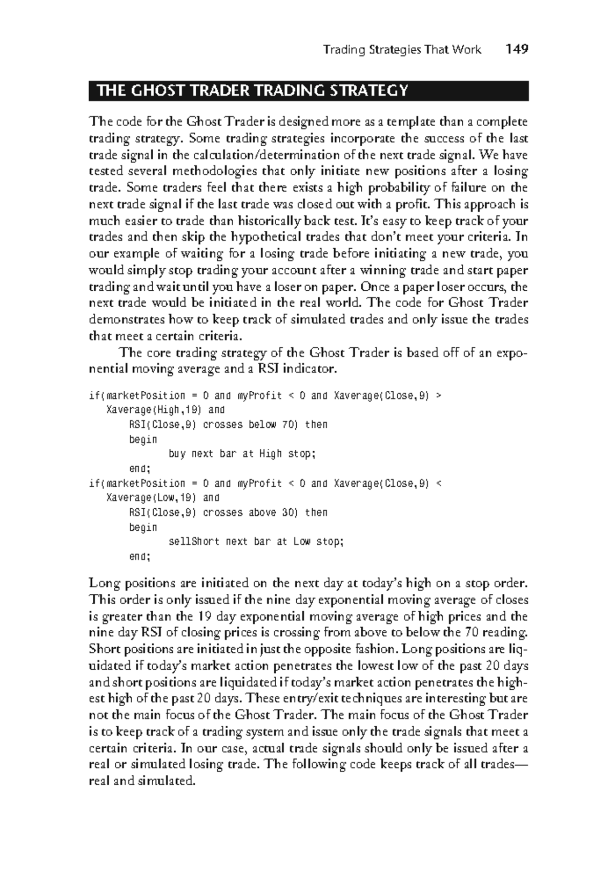 Ghost Trader Trading Strategy - THE GHOST TRADER TRADING STRATEGY The code for the Ghost Trader ...